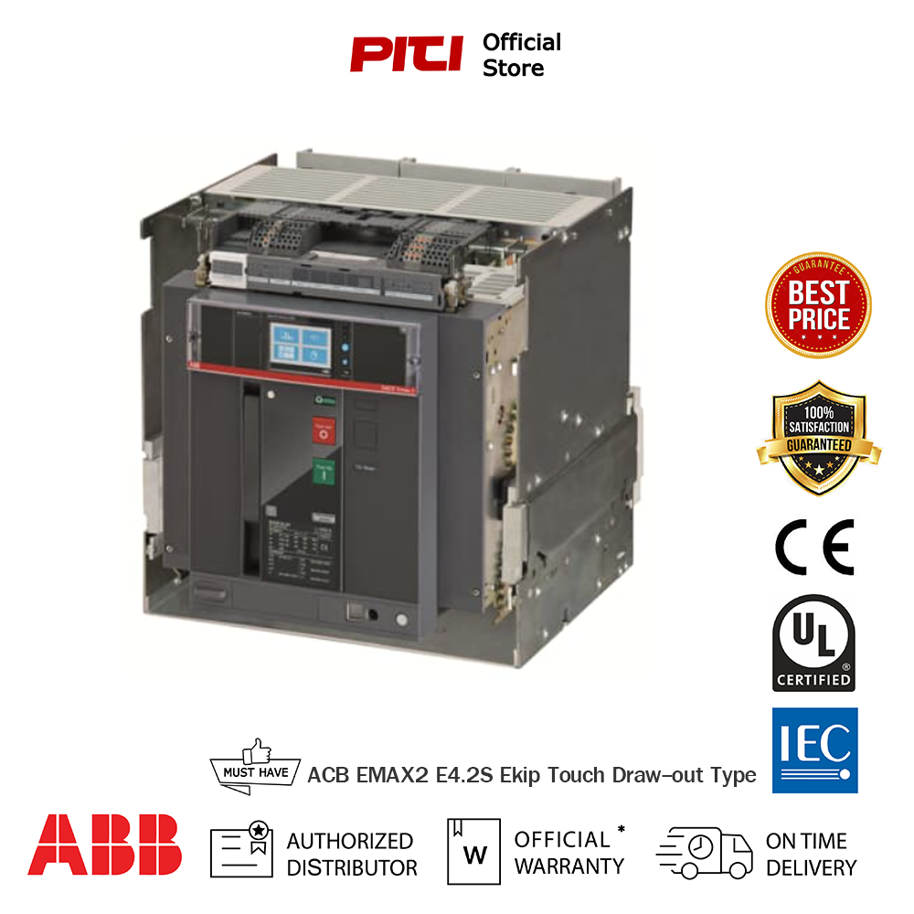 ABB เบรกเกอร์ ACB Emax E4.2S 4000 Ekip Touch LI WMP 3P 85kA Draw-out Type BREAKER SACE EMAX แอร์ ...