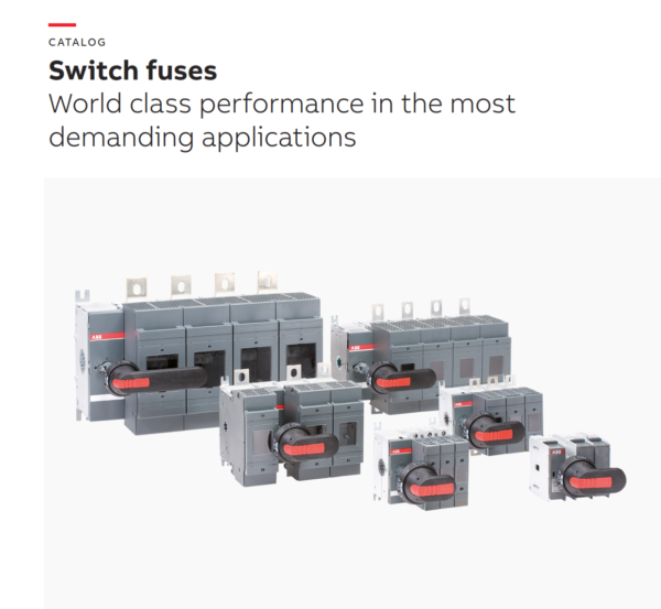 ABB Switch OS63GD12P 63A 3P 30kW (Fuse size 000) Switch fuse with motor ...